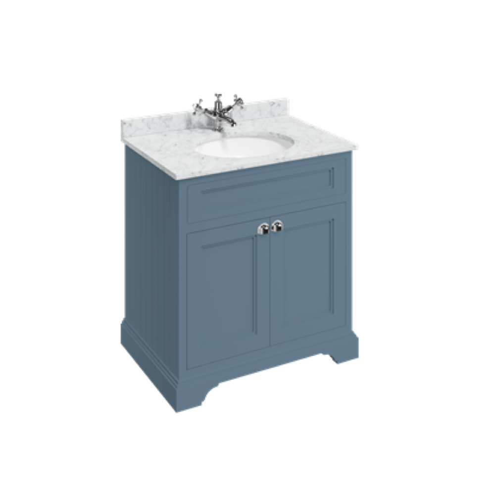 Burlington 750 Vanity Unit with Worktop and Basin - Renaissance Bathrooms
