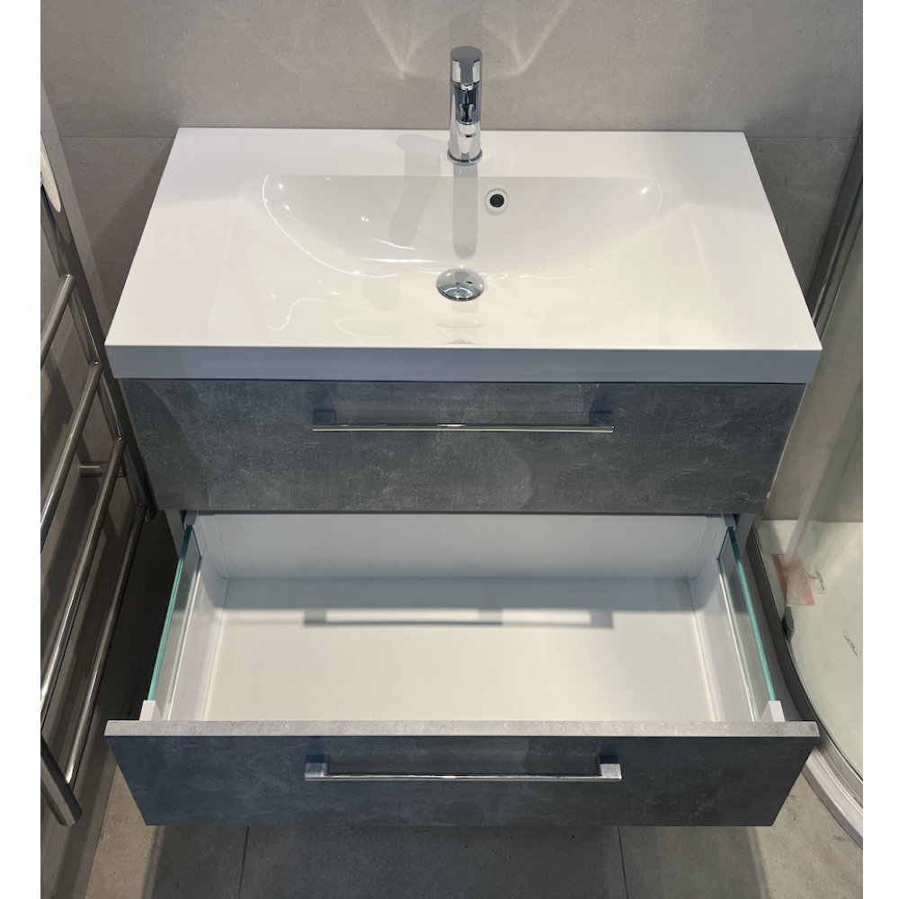 Vanity Hall 810mm 2 Drawer Vanity Unit & Basin - Renaissance Bathrooms