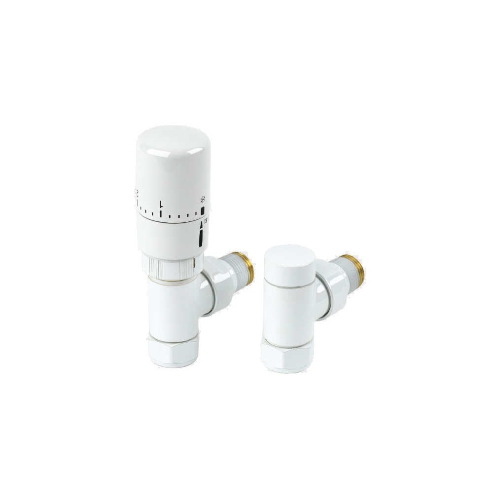 MHS Radiators Radius Angled TRV Radiator Valves - Renaissance Bathrooms
