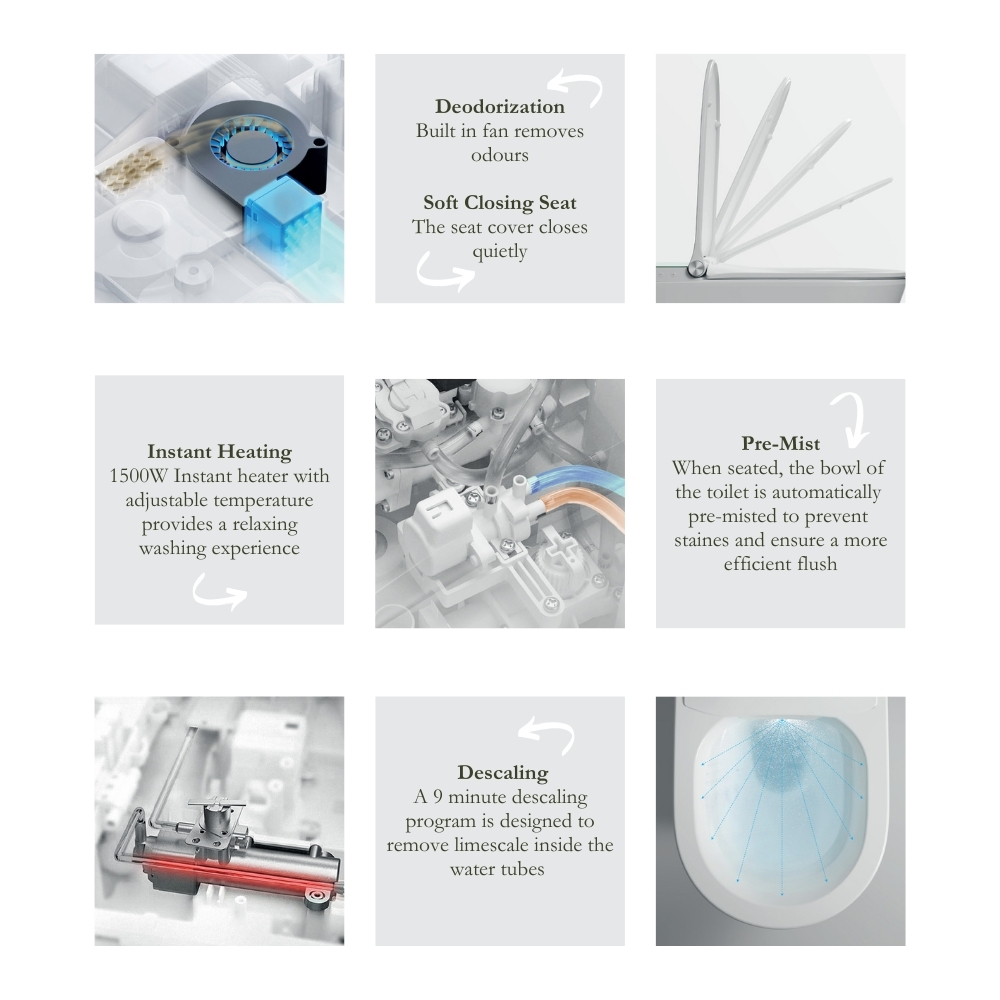 Imex Arco Wall Hung Smart Toilet - Renaissance Bathrooms